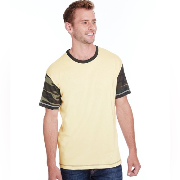 Code Five | Shirts | Code Five Naturalgreen Woodland Orange Mens T ...
